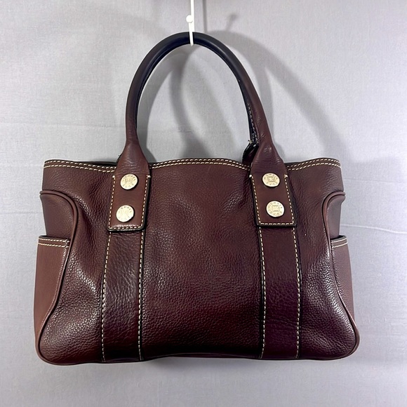 Michael Kors | Bags | Michael Kors Vintage Royal Hock Brown Pebbled ...
